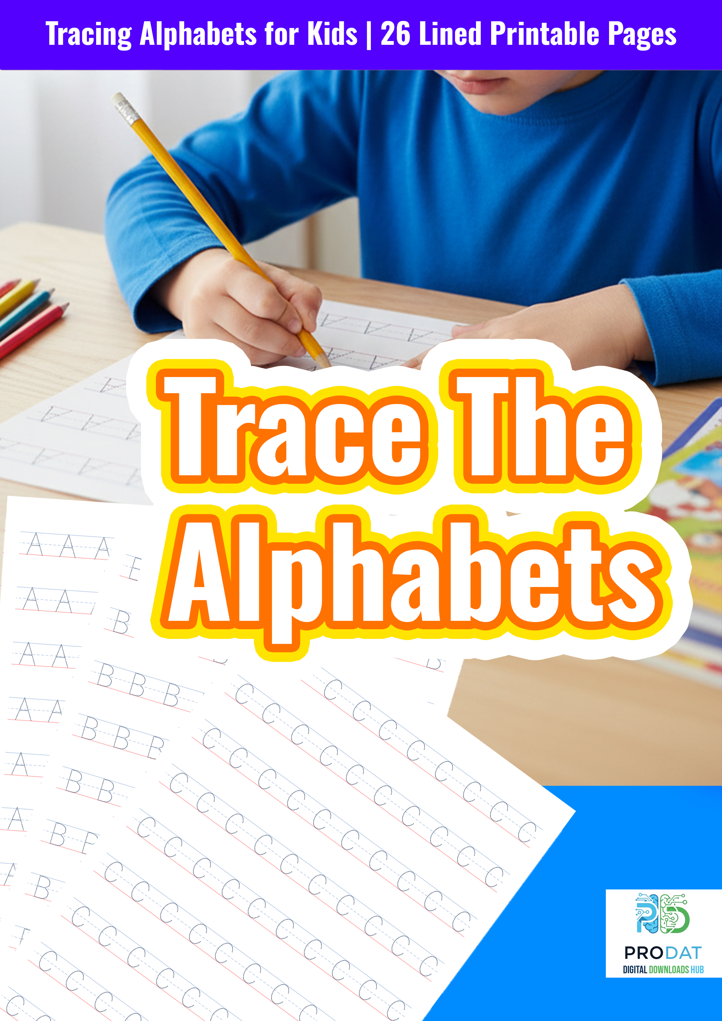 TRACE THE ALPHABETS | A TO Z TRACING WORKBOOK | Comprar Art & Design ...