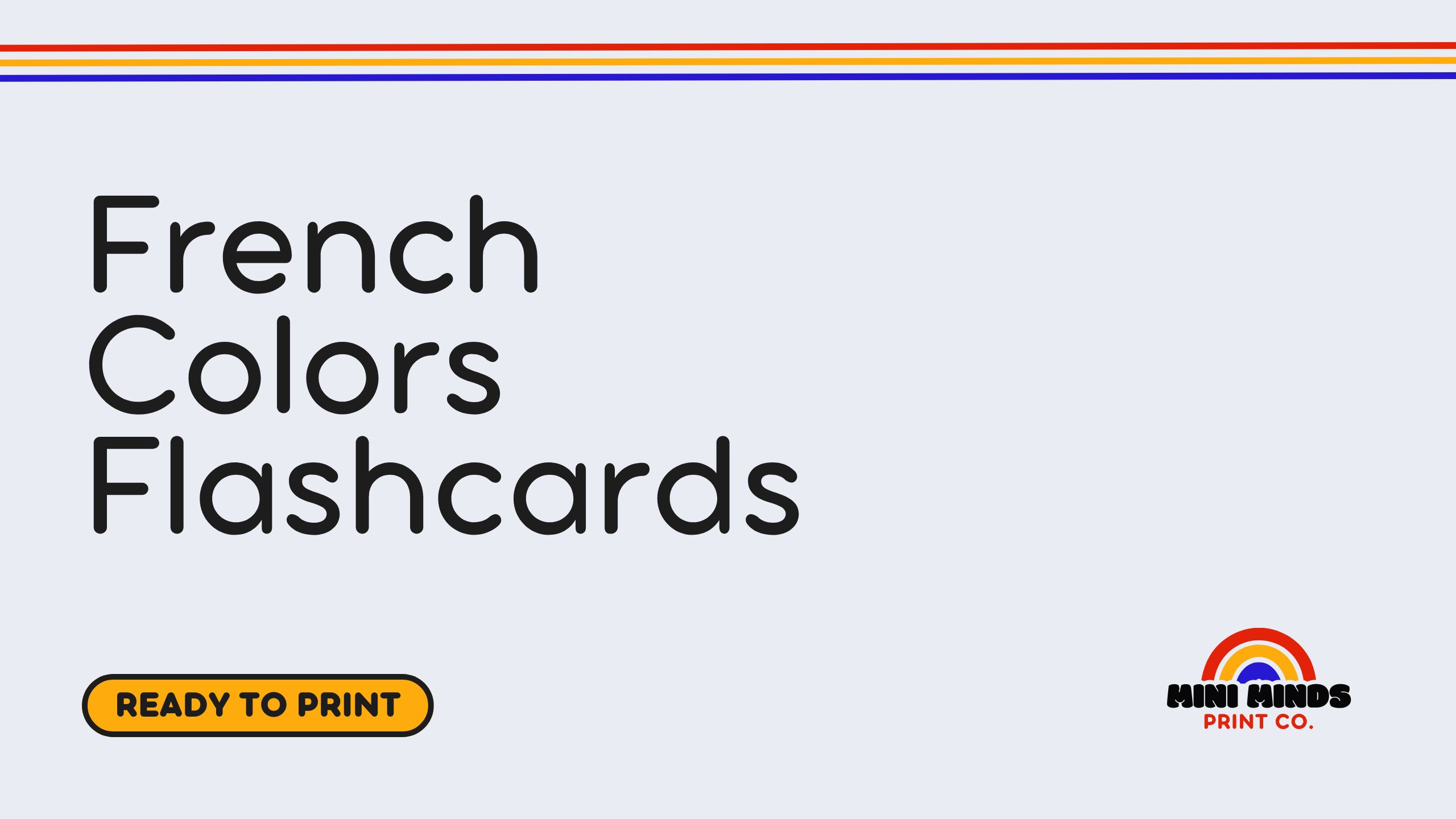 French Colors Flashcards | Buy Educational Products | Skillshare