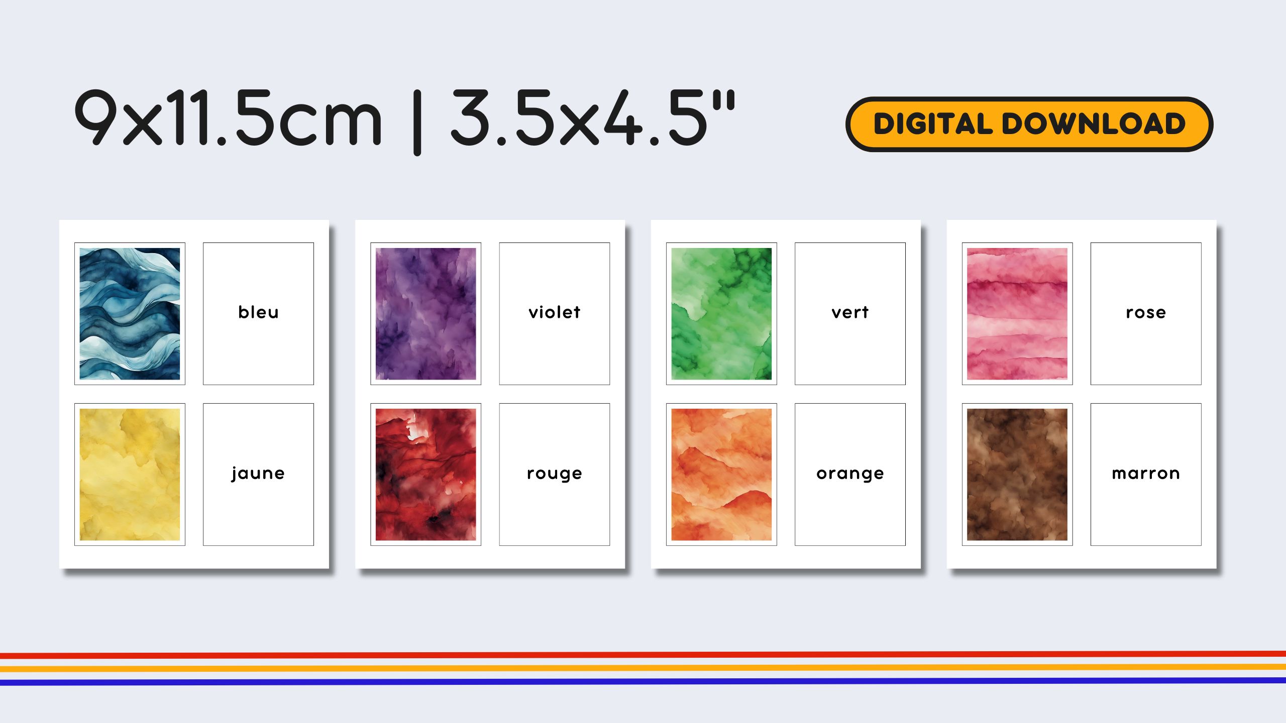 French Colors Flashcards | Buy Educational Products | Skillshare