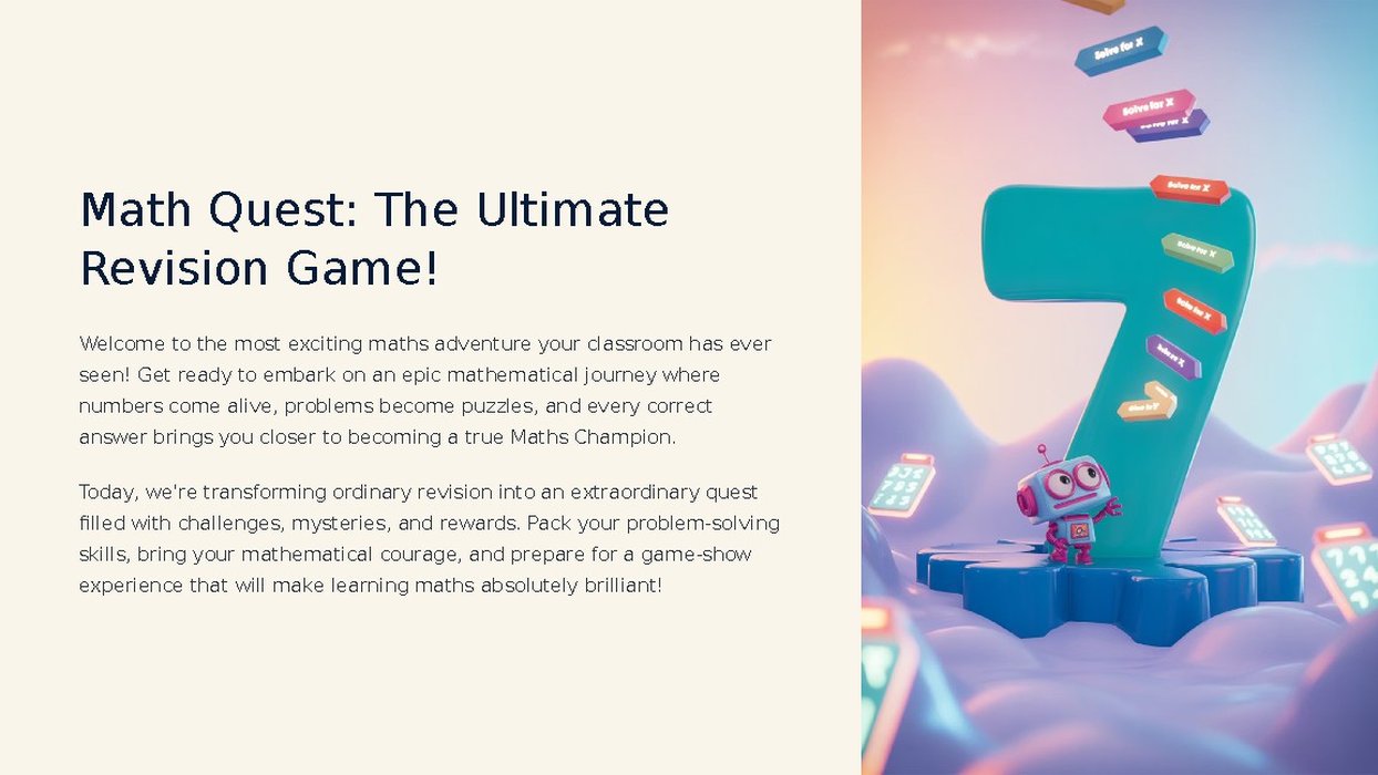 Math Quest: The Ultimate Classroom Revision | Buy Educational Products ...