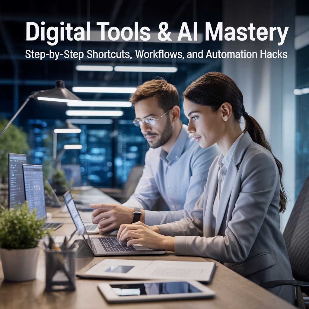 Digital Tools & AI Mastery: Step-by-Step Shortcuts | Buy Educational ...