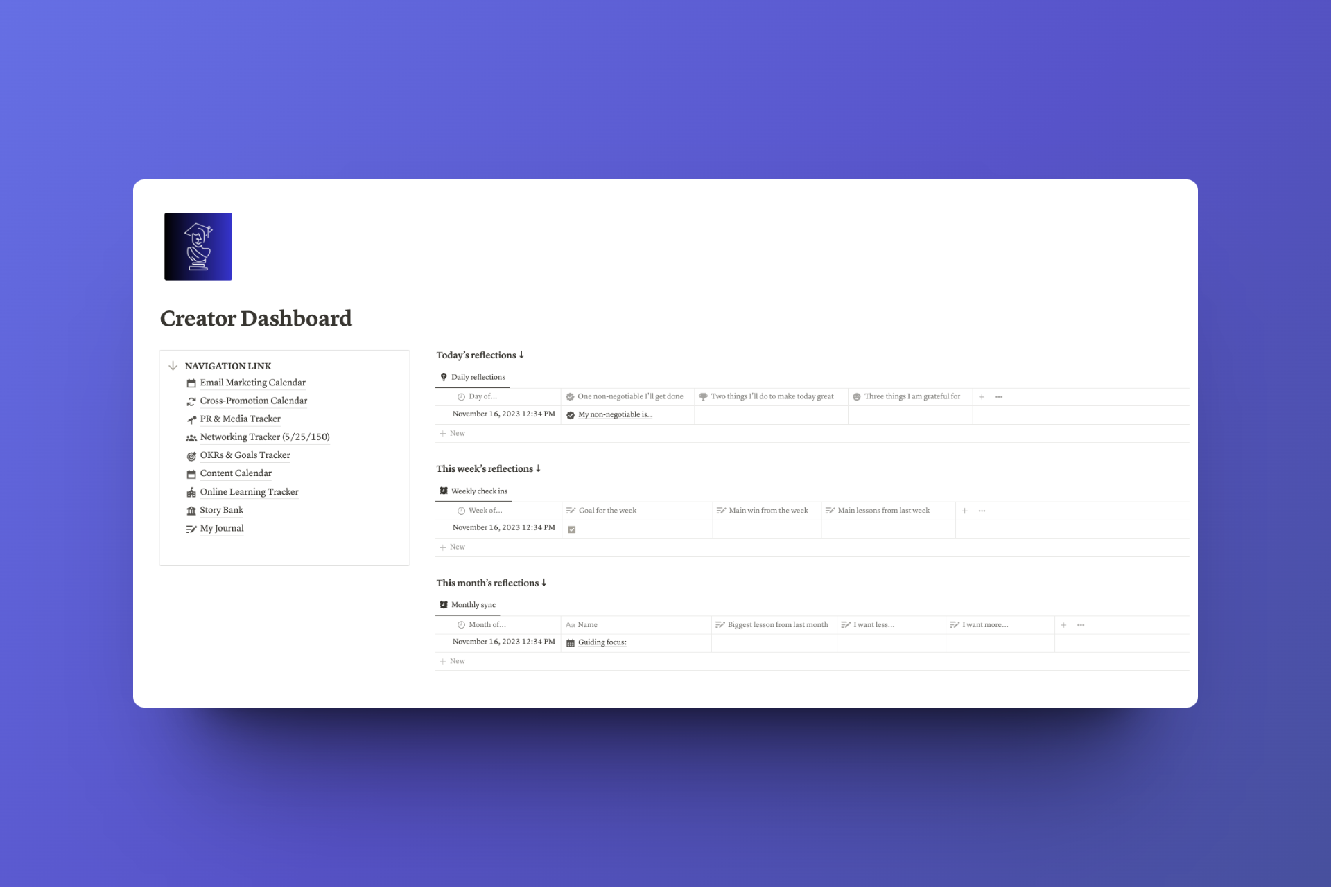 Notion Creator Template Pack | Comprar Templates | Skillshare