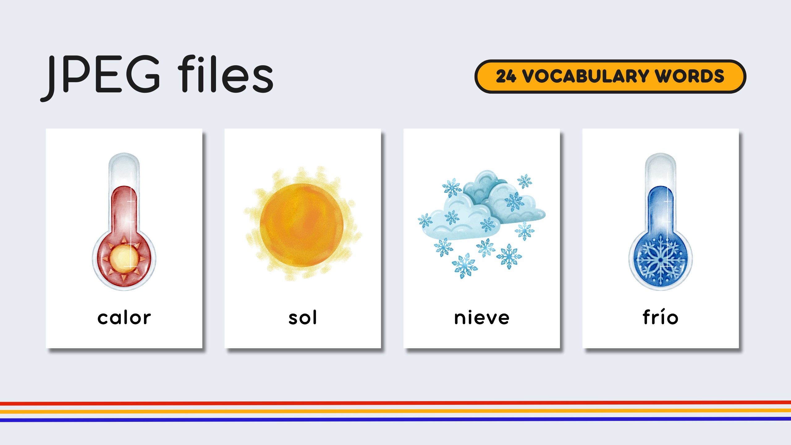 Spanish Weather Flashcards | Buy Educational Products | Skillshare