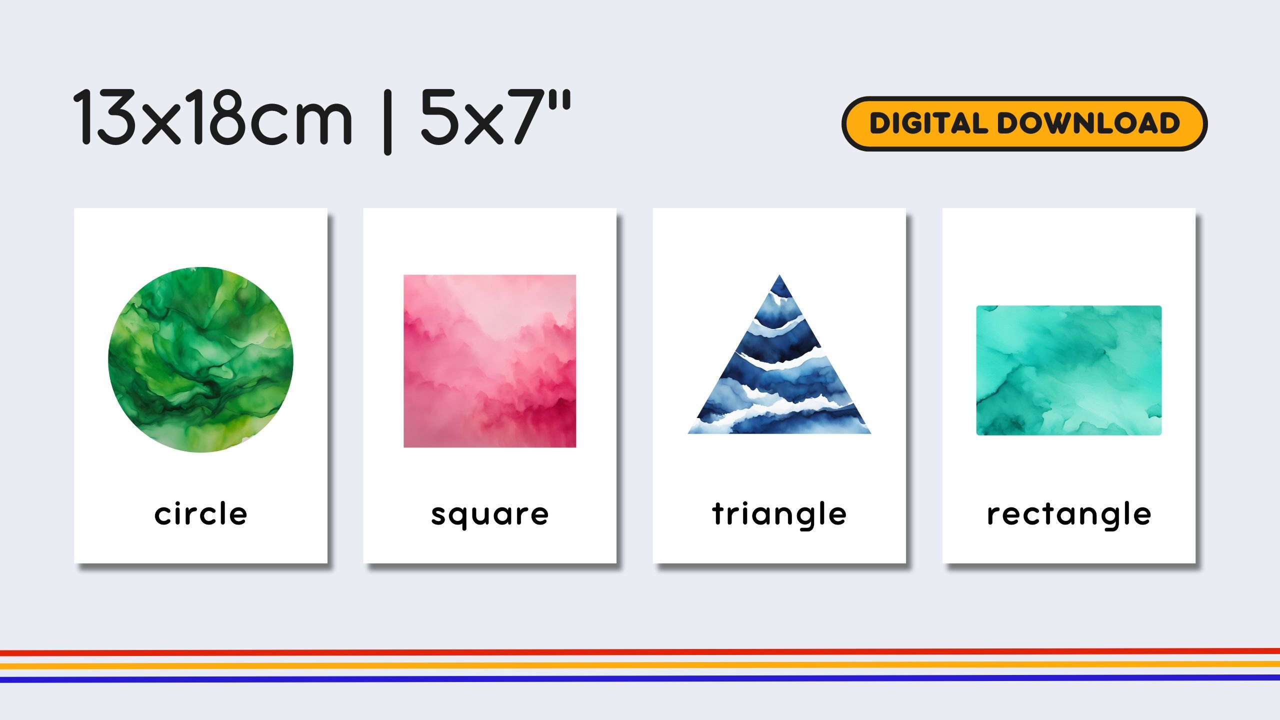 English Shapes Flashcards | Buy Educational Products | Skillshare