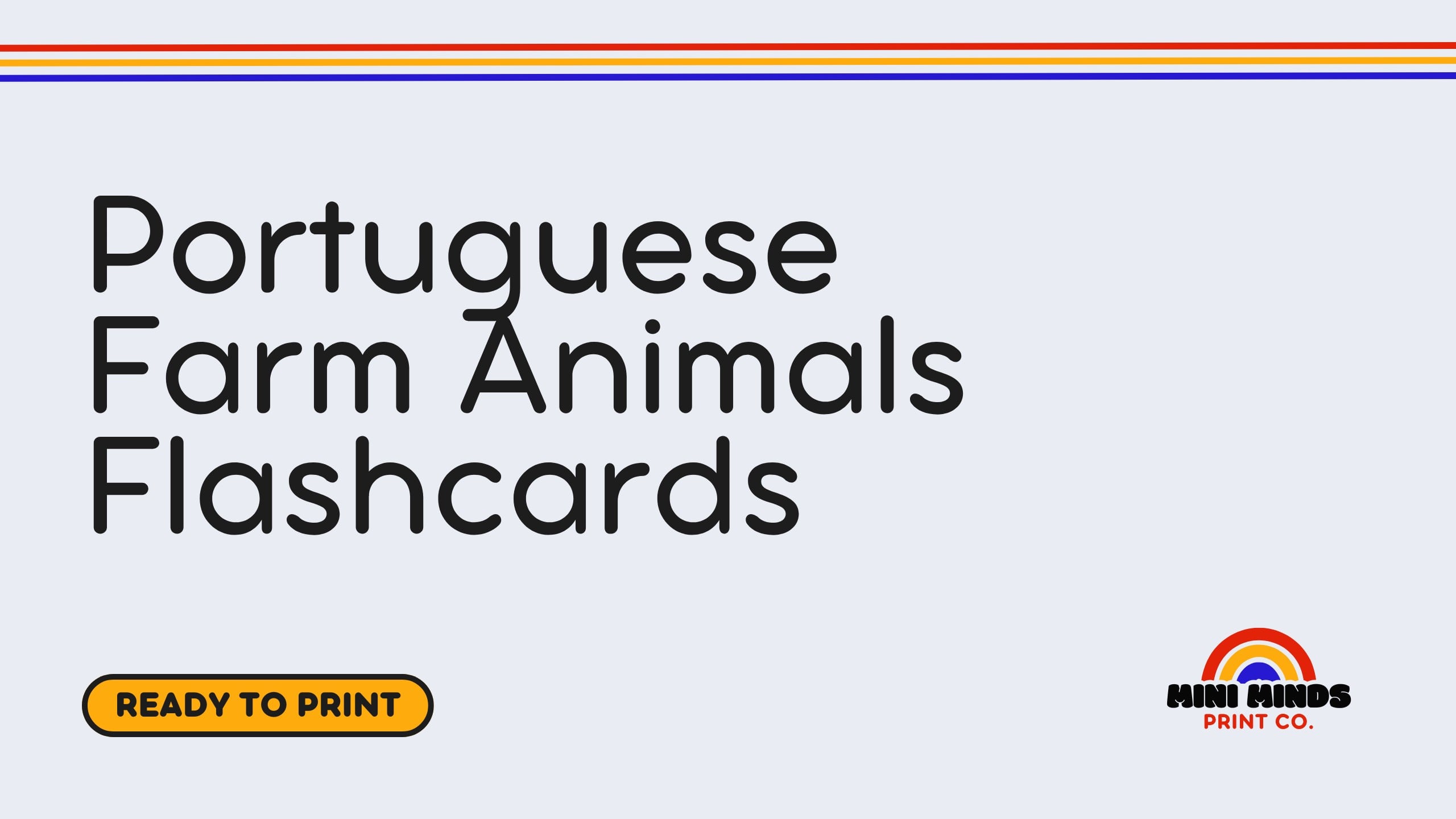 Portuguese Farm Animals Flashcards | Buy Educational Products | Skillshare