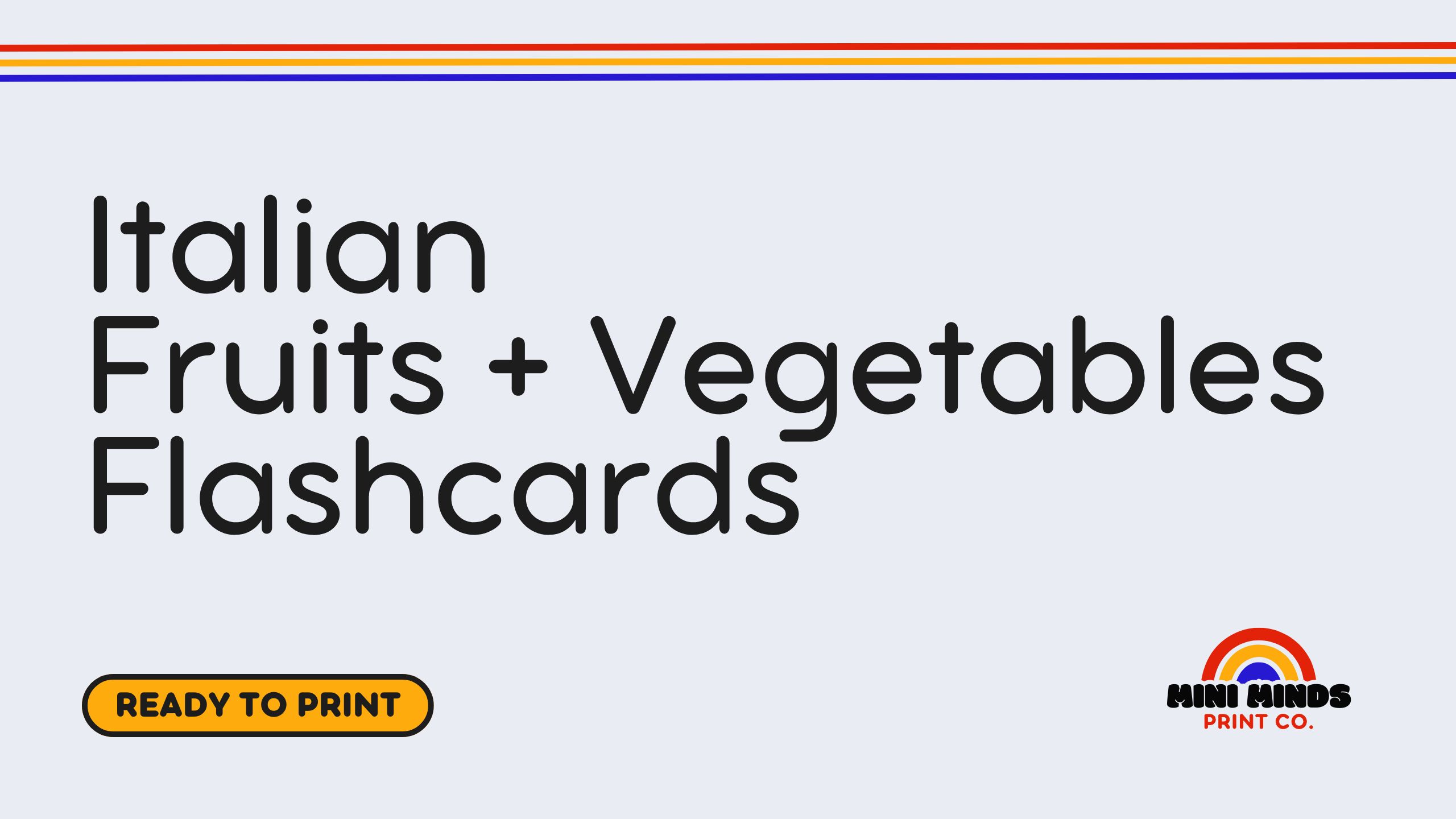 Italian Fruits + Vegetables Flashcards | Buy Educational Products ...