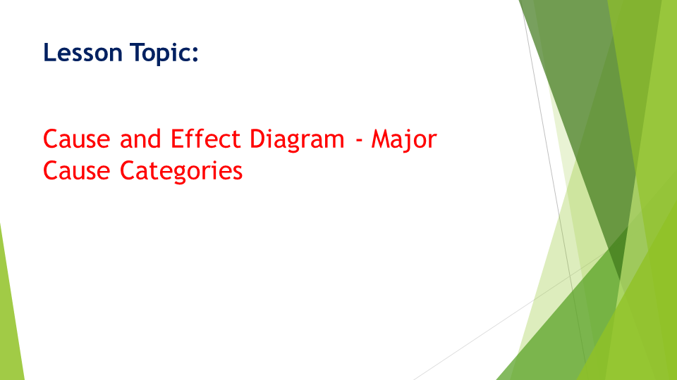 How to Identify Major Cause Categories of a Problem | Buy Educational ...
