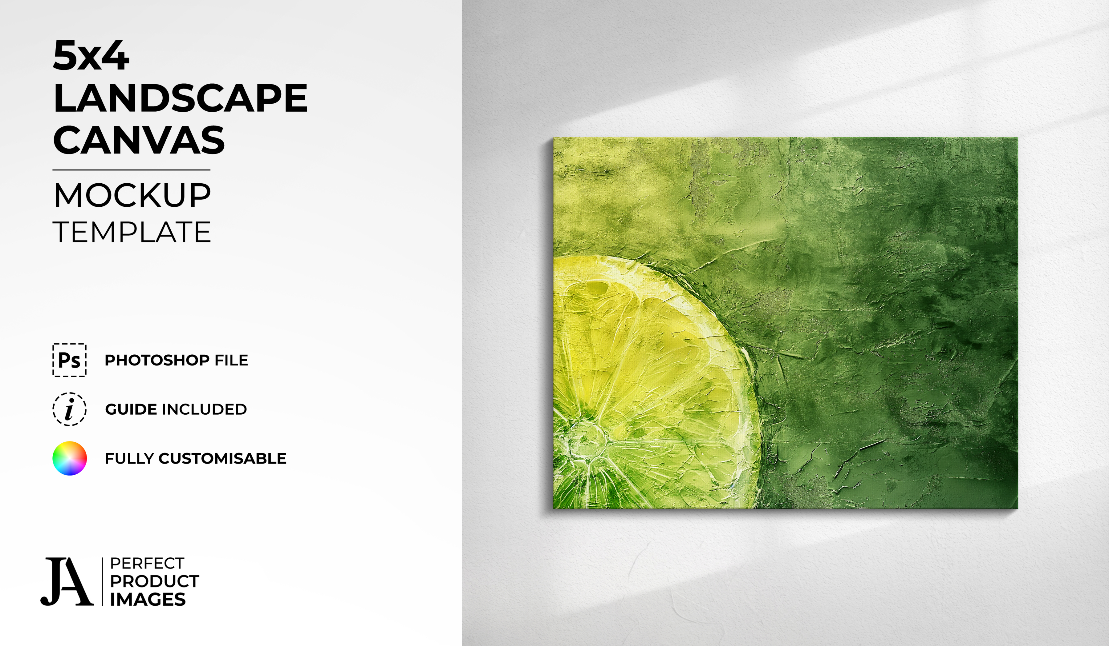 Landscape 5x4 Canvas Mockup Template | Buy Templates | Skillshare