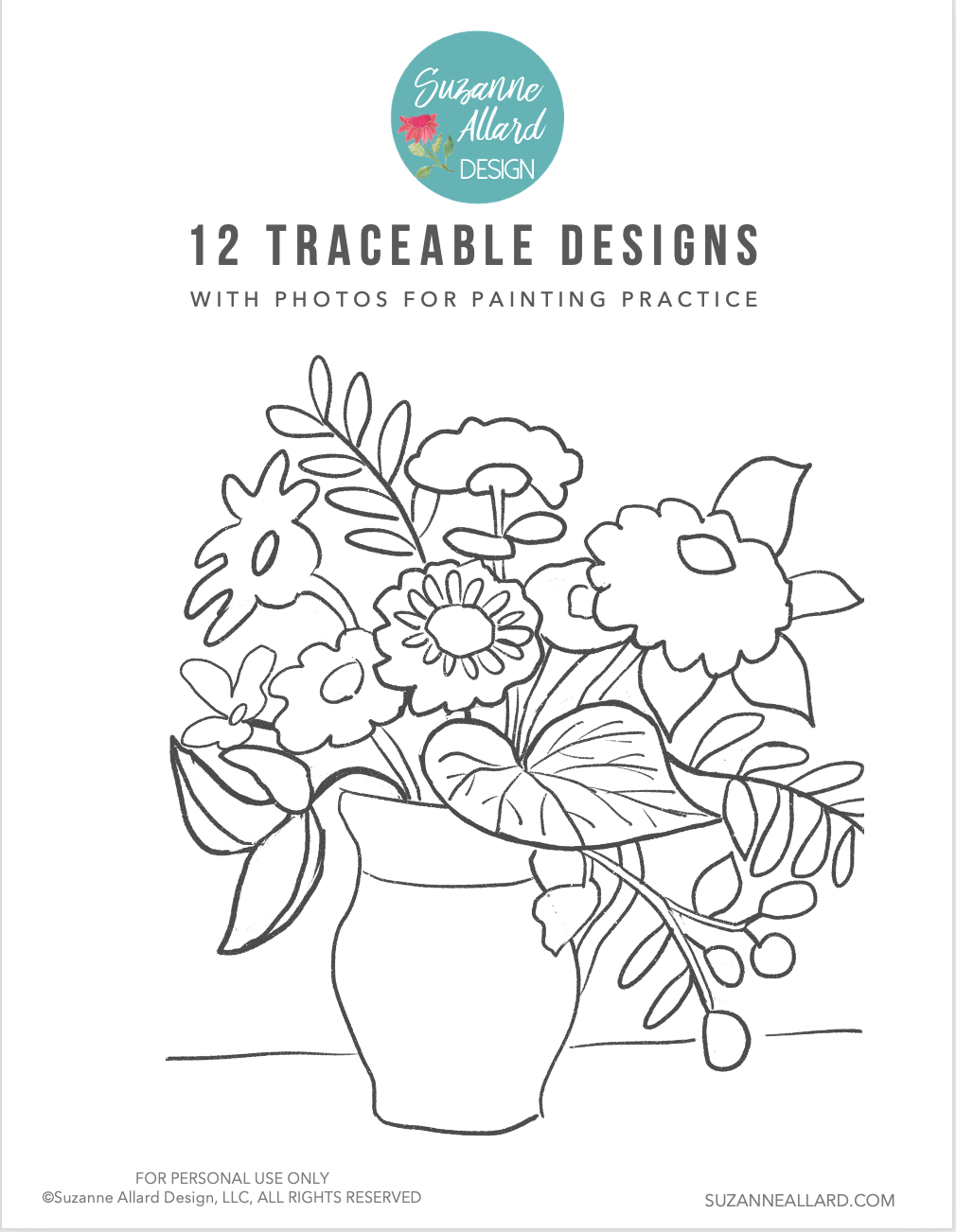 12 Floral Bouquet Traceables for Painting! | Comprar Creative Tools ...