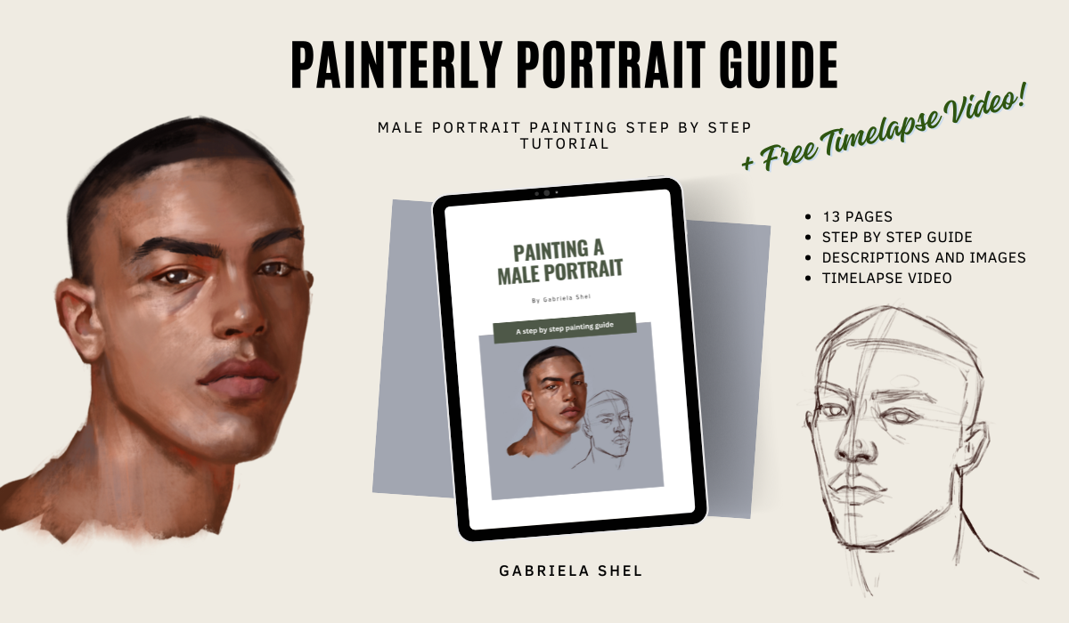 Portrait Painting Step By Step Tutorial - Male Portrait | Comprar Educational Products | Skillshare
