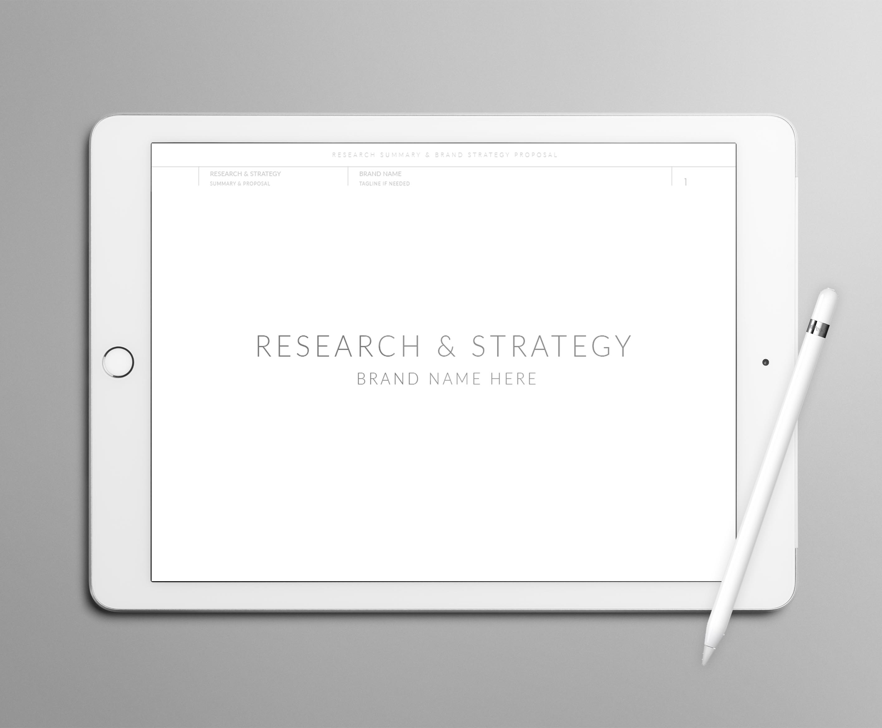 Brand Identity Research & Strategy Template (Adobe Indesign) | Buy ...