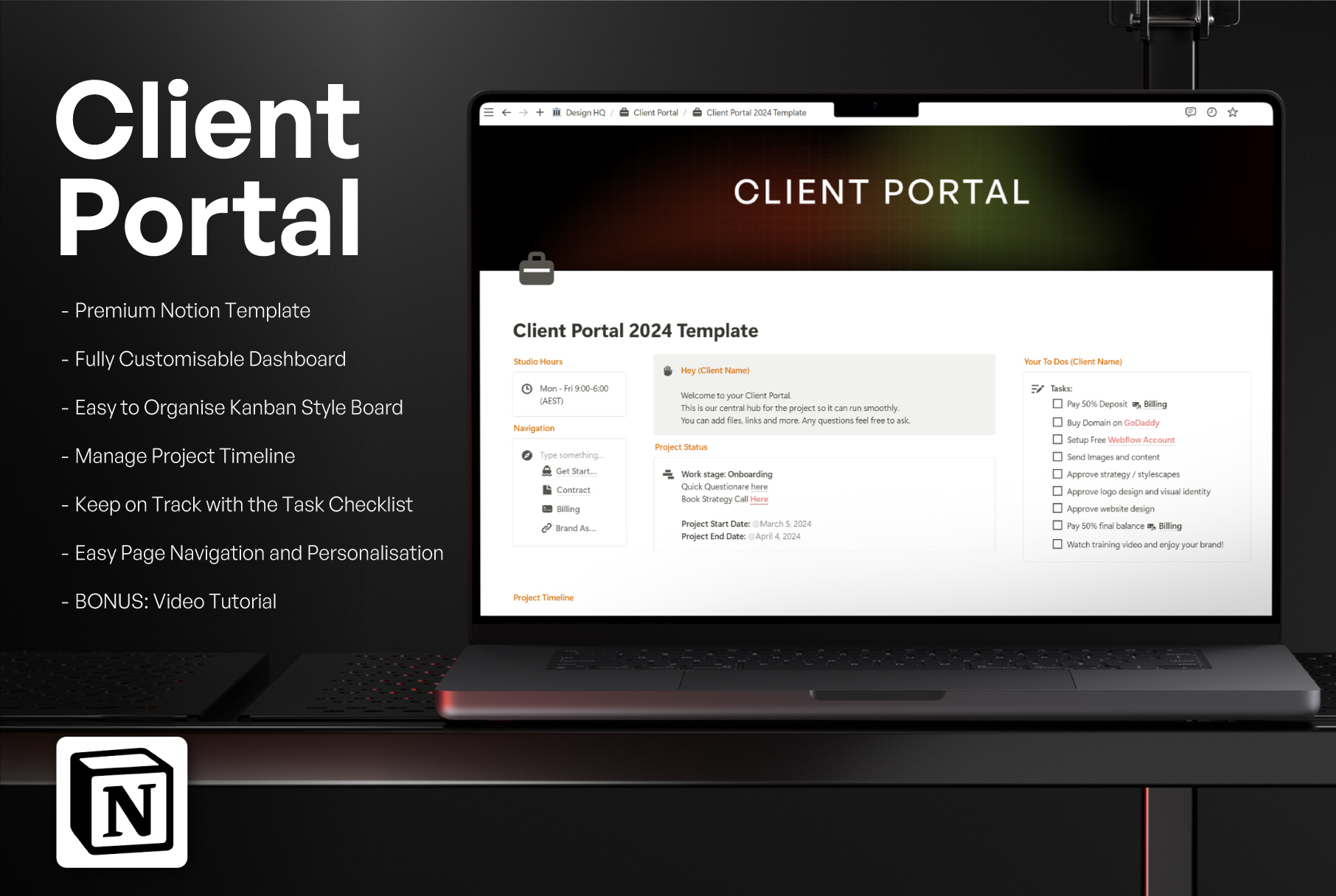Client Portal & Project Tracker | Buy Templates | Skillshare