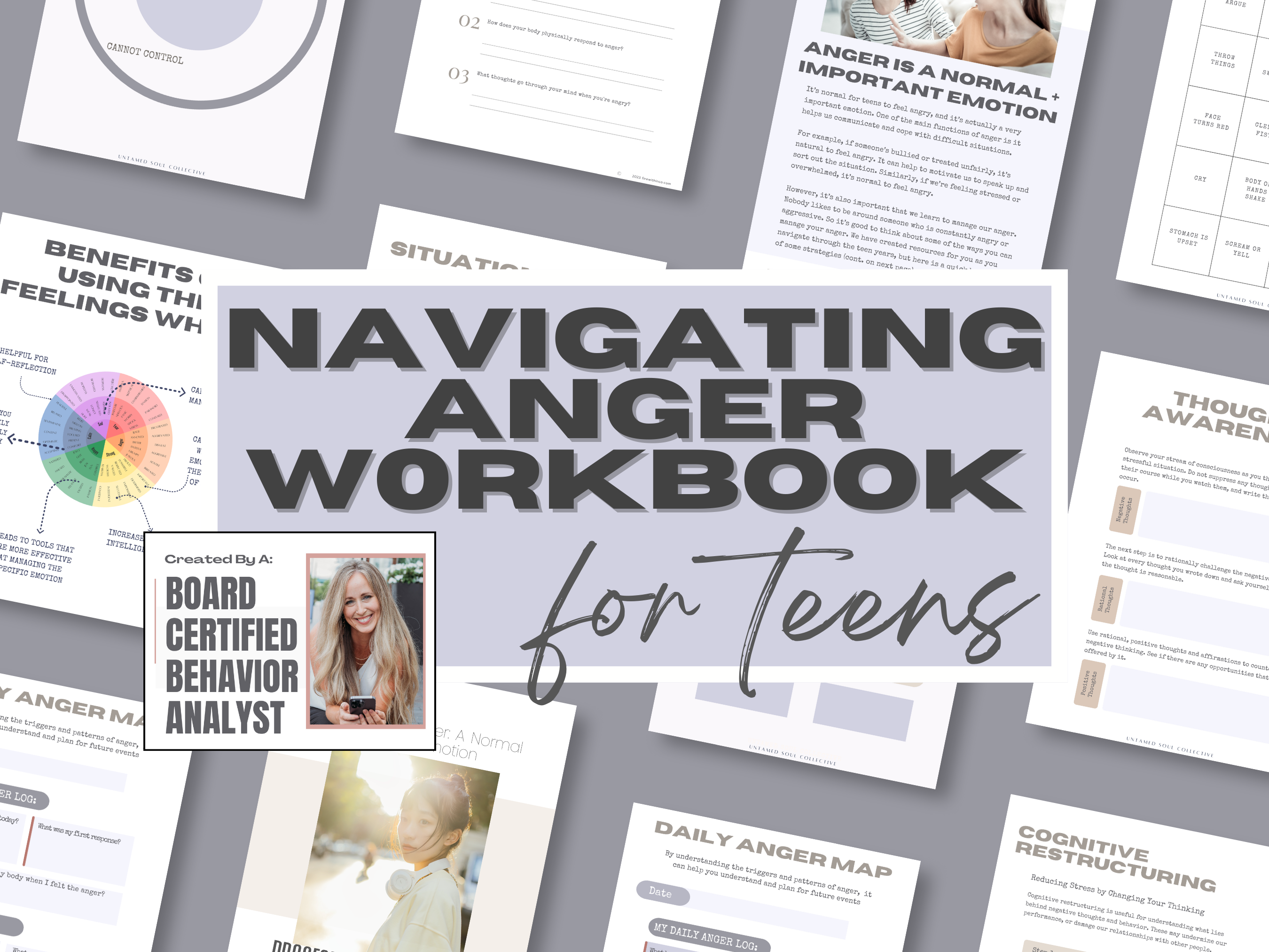 Printable Teen Anger Management Workbook | Emotion Regulation | Comprar ...