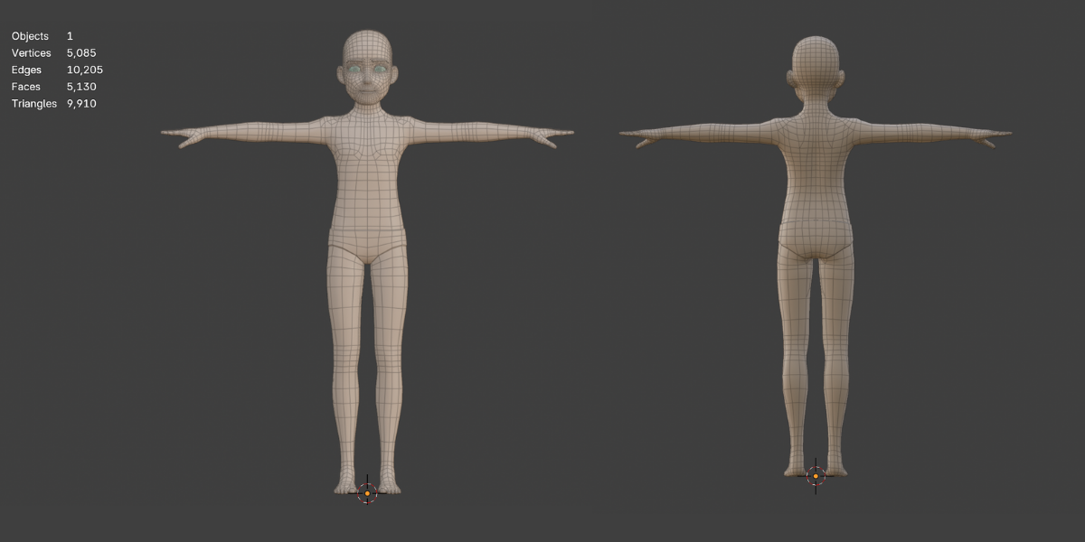Young Boy Base Mesh - Clean Topology | Buy Art & Design Files | Skillshare